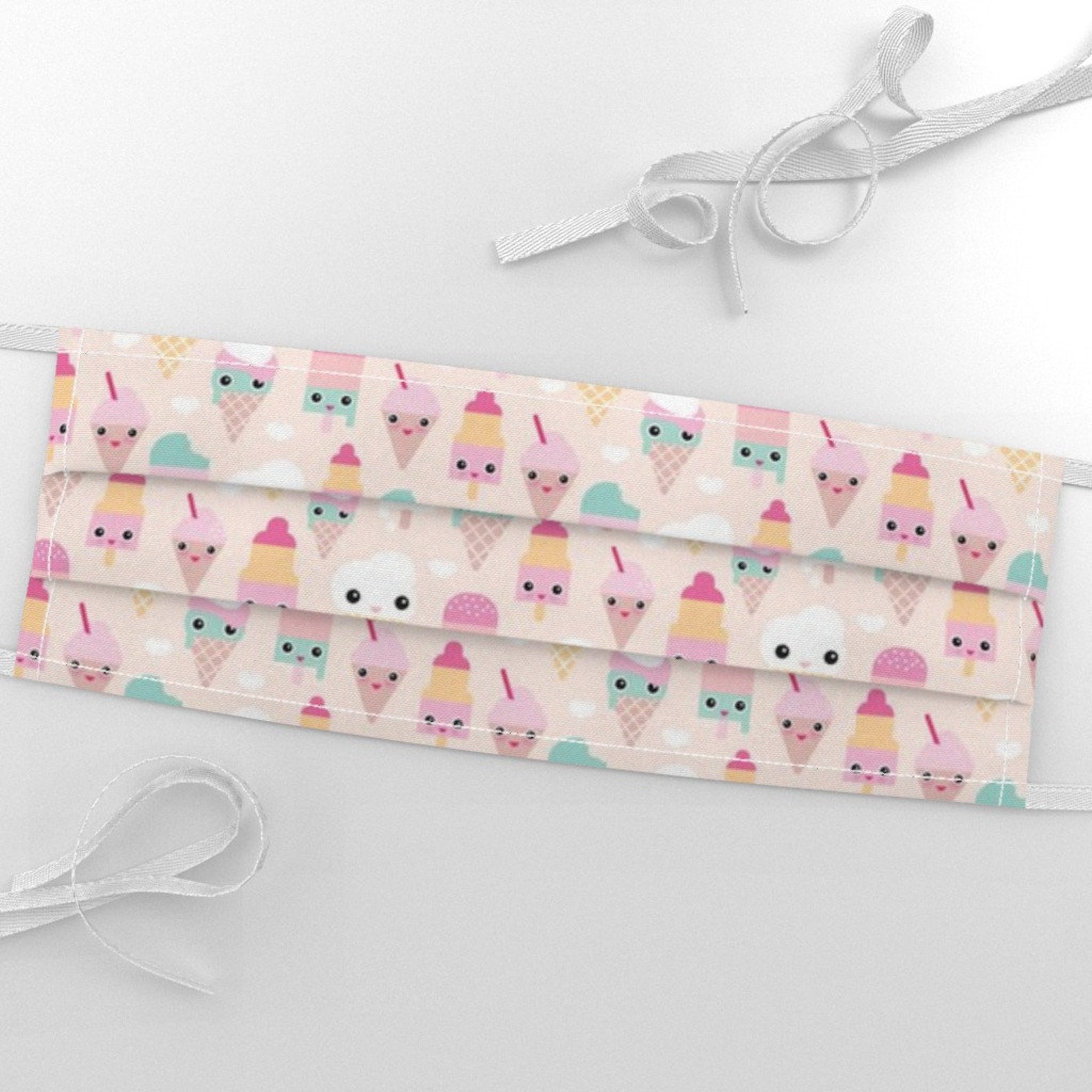 Kawaii Ice Cream Fabric Sweet Summer Ice Cream Ice Pop | Etsy