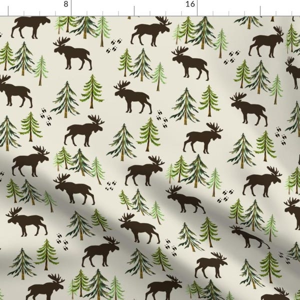 Moose Fabric - Etsy