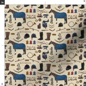 Preppy Ponies Fabric Lilly's Spring Ponies by Clpourlamaison Preppy ...