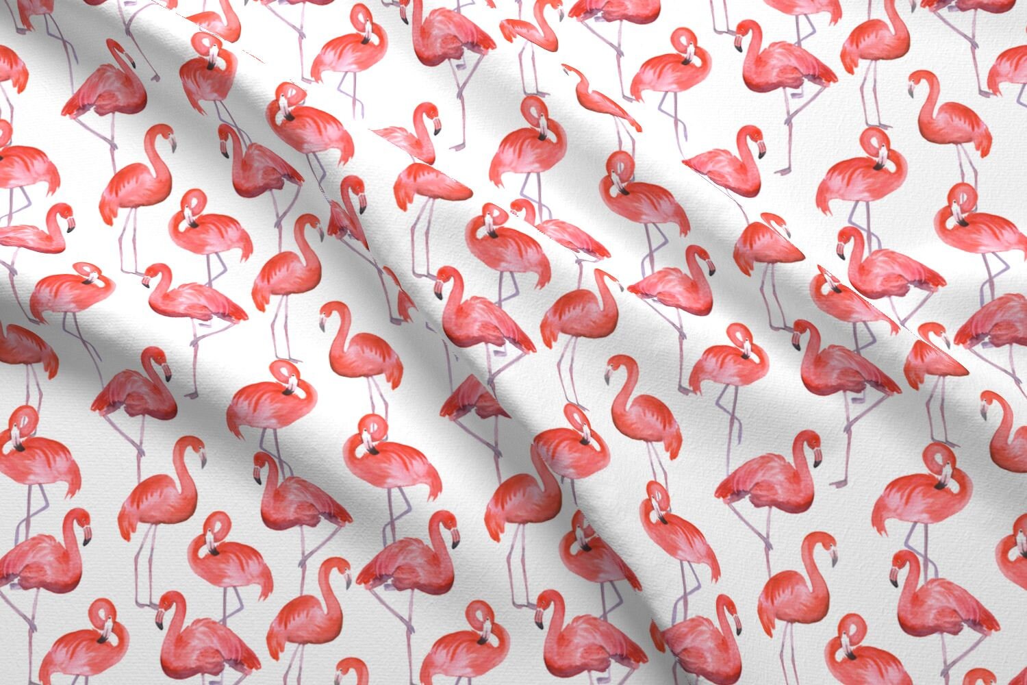 Summer Flamingo Fabric Flamingo By Svetlana Prikhnenko | Etsy