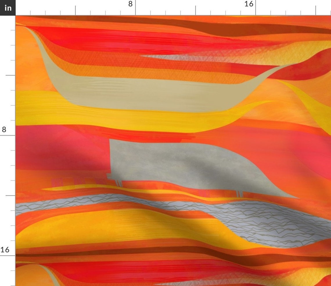 Abstract Plateau Fabric Plateau Painting by Wren Leyland - Etsy