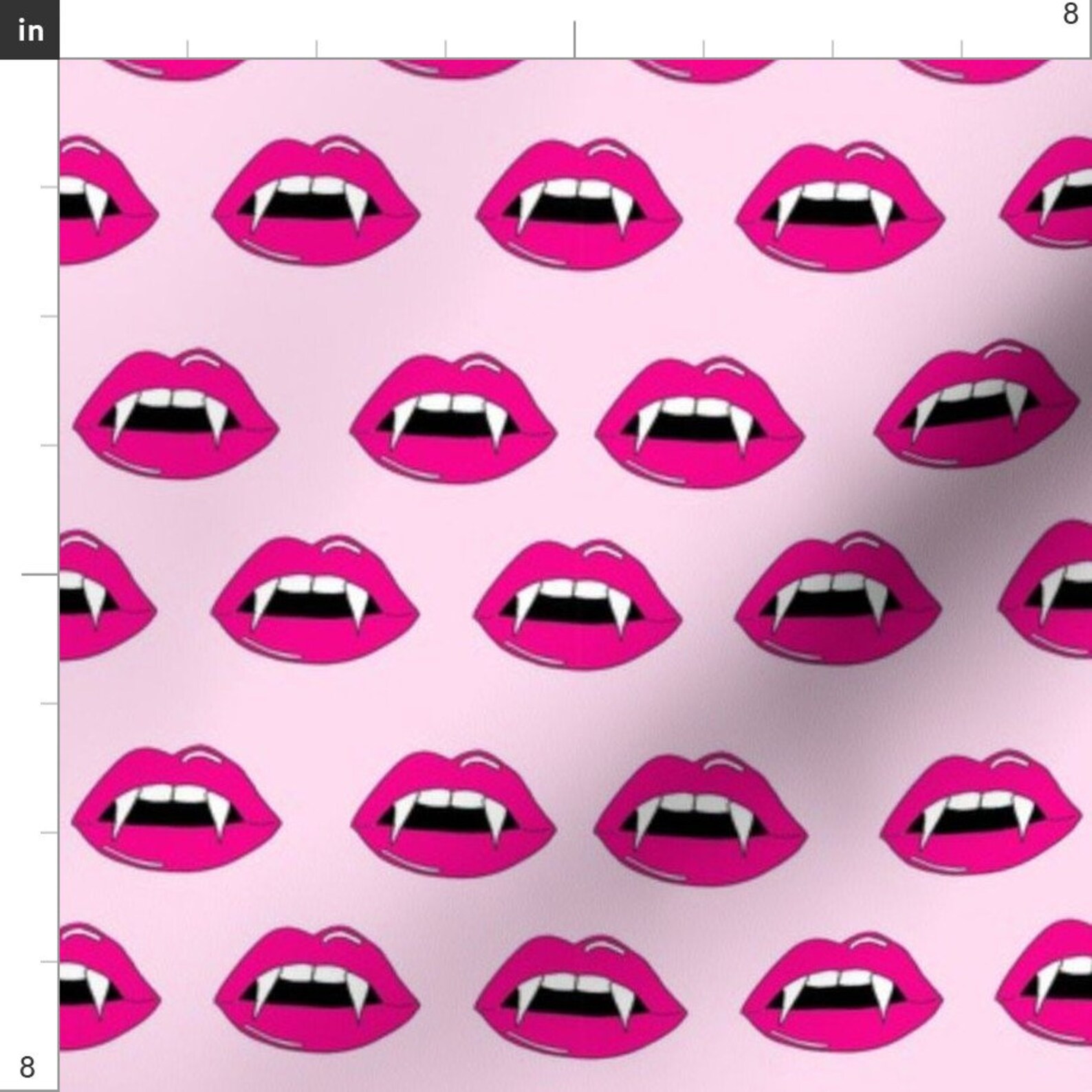 Halloween Fabric Vampire Lips Teeth Lip Lips Halloween - Etsy