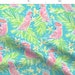 Summer Preppy Birds Tropical Fabric Pink Cockatoo by C | Etsy