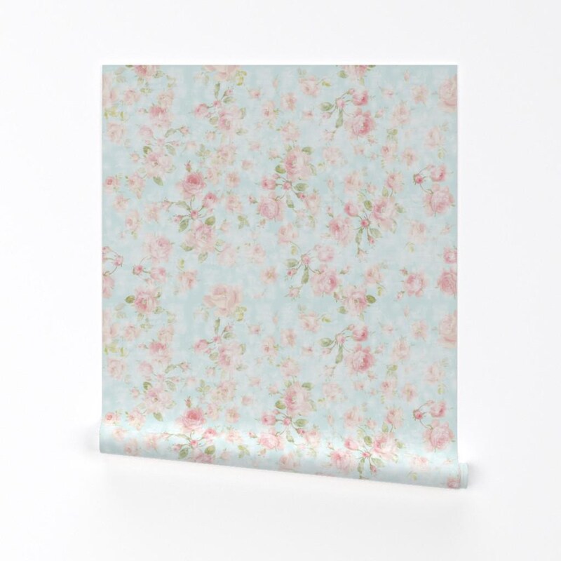 Shabby Chic Wallpaper - Etsy