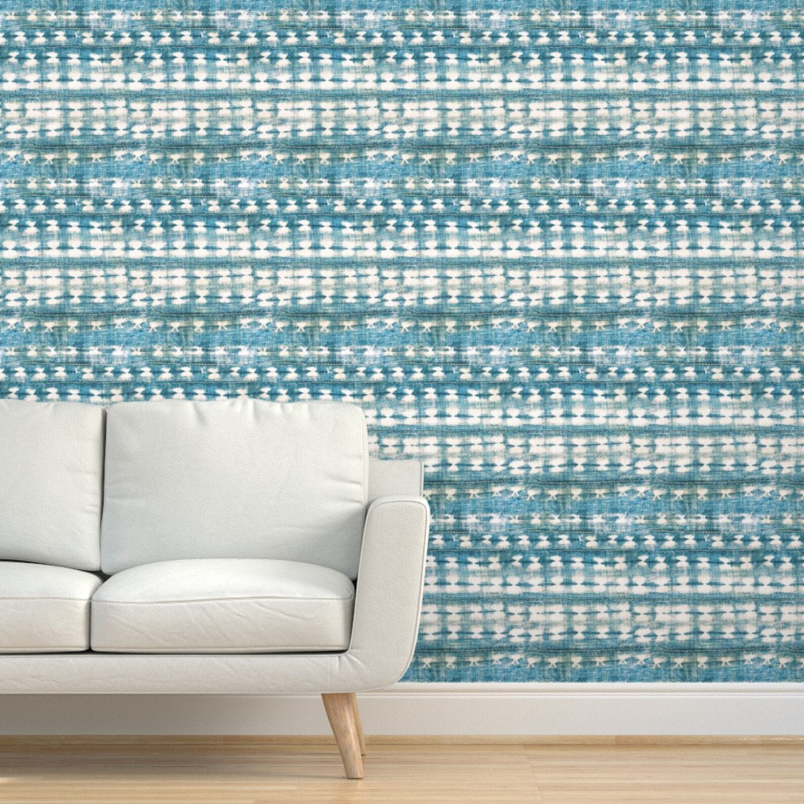 Indigo Wallpaper Rustic Indigo Dye by Alison Janssen - Etsy