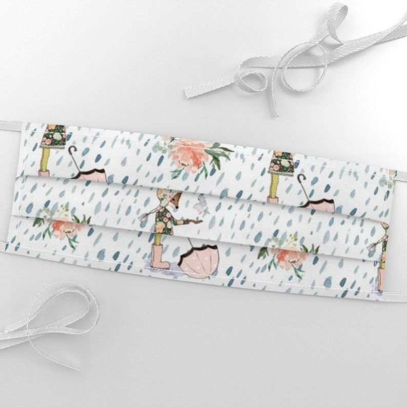 Rainy Day Fox Fabric Spring Friends Rainfall Same Direction | Etsy