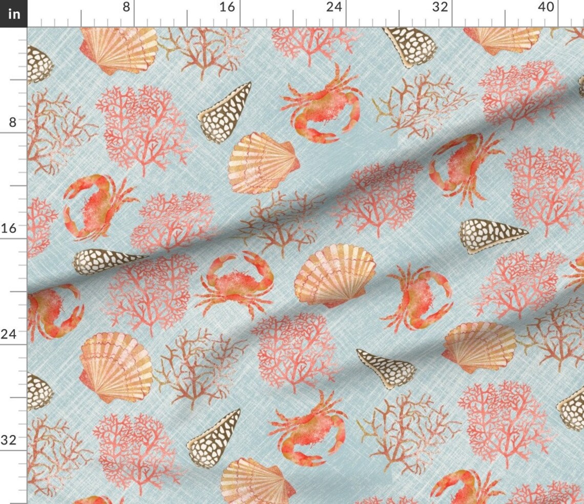 Great Barrier Reef Fabric Coral Reef L by Nadja Petremand - Etsy