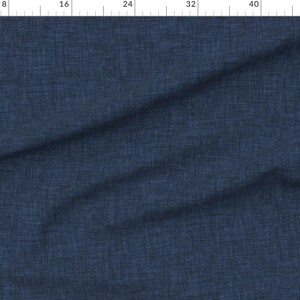 Navy Linen Look Fabric - Navy Linen No. 2 by Ivieclothco - Navy Linen ...
