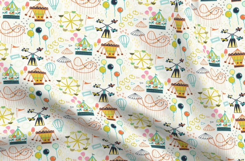 State Fair Fabric Fun Fair By Friztin Modern Nursery Decor | Etsy
