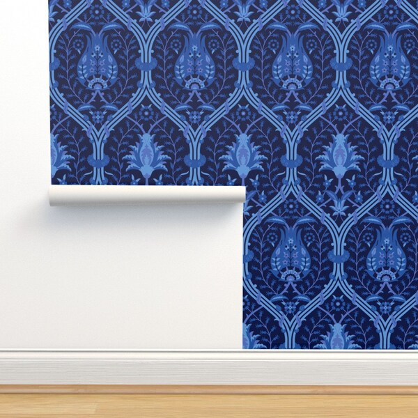 Royal Blue Damask - Etsy
