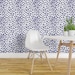 Leopard Wallpaper Summer Leopard in Blue by Domesticate - Etsy