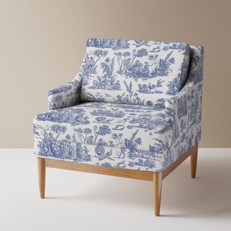 Traditional Toile Upholstery Fabric Toile by - Etsy Australia