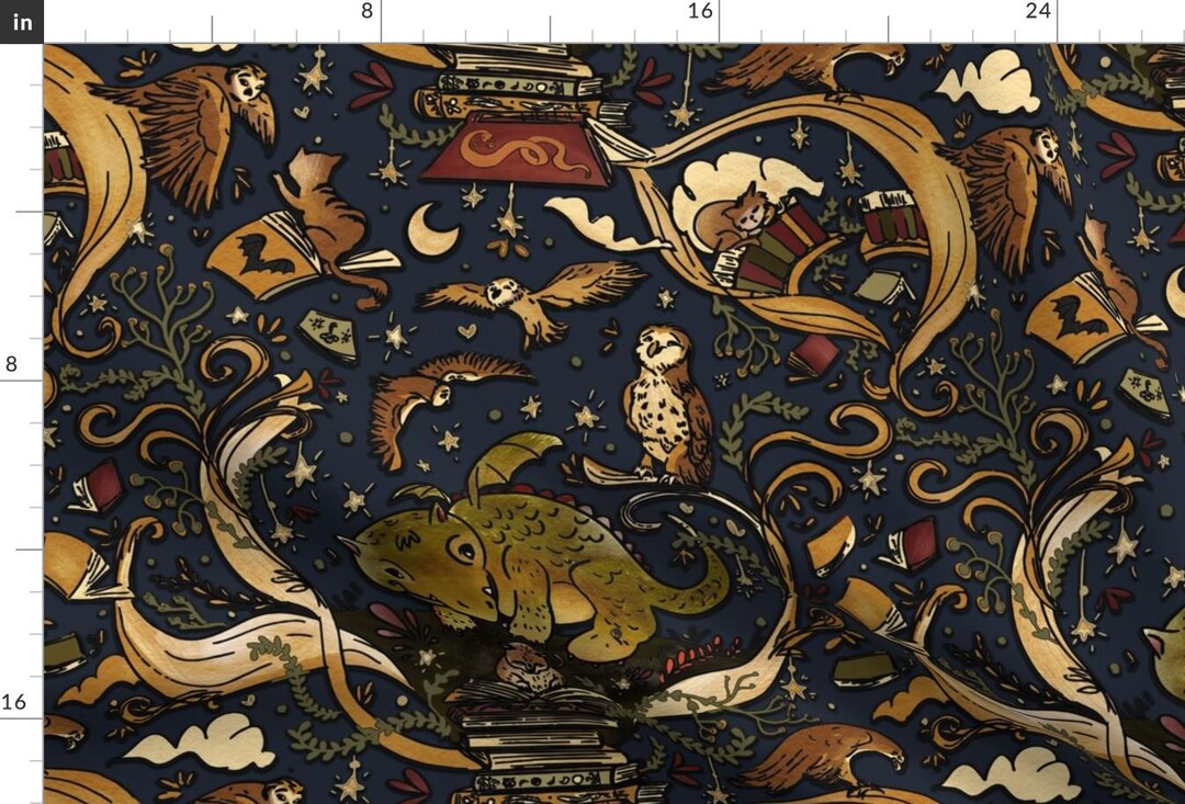 Magical Fabric - Magical Creatures _dark Academia_medium Scale by ...