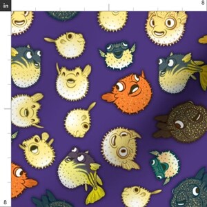 Pufferfish Fabric Pufferfish by Jadegordon Pufferfish Blowfish Sea Life ...