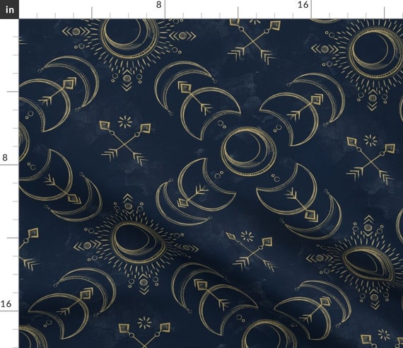 Solar Eclipse Fabric Bohemian Solar Eclipse Bohemian Tribal - Etsy