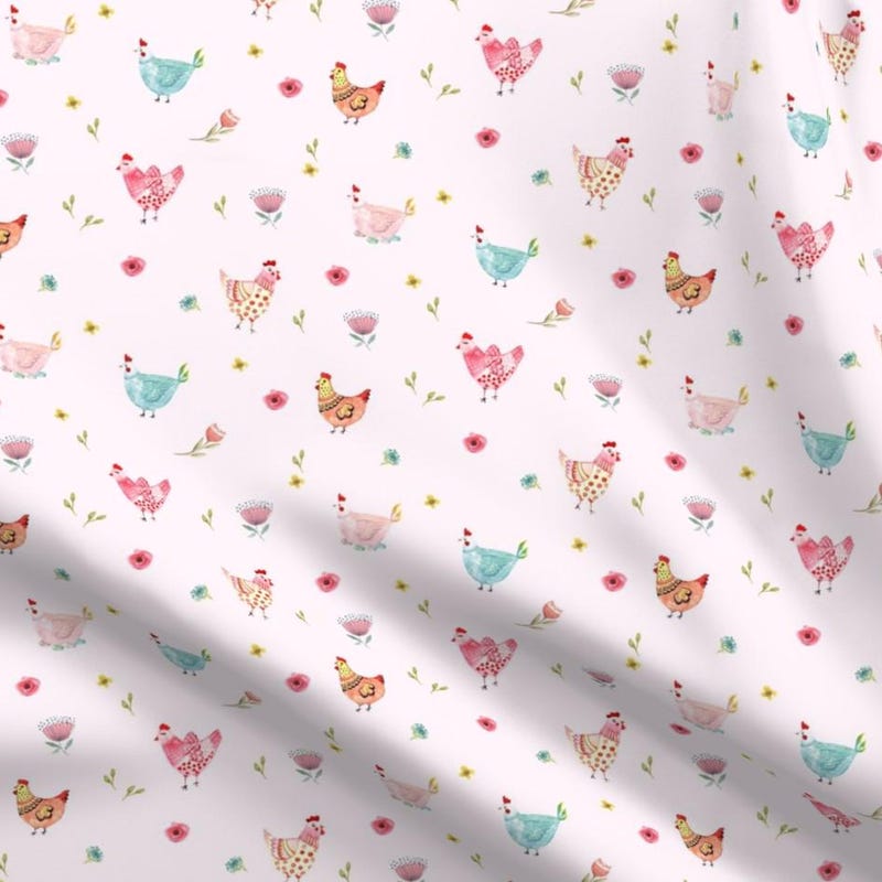 Chicken Fabric - Etsy