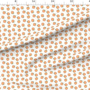 Peaches Fabric Sparkle Peach by Magic Circle Peaches Summer Fruit Cute ...