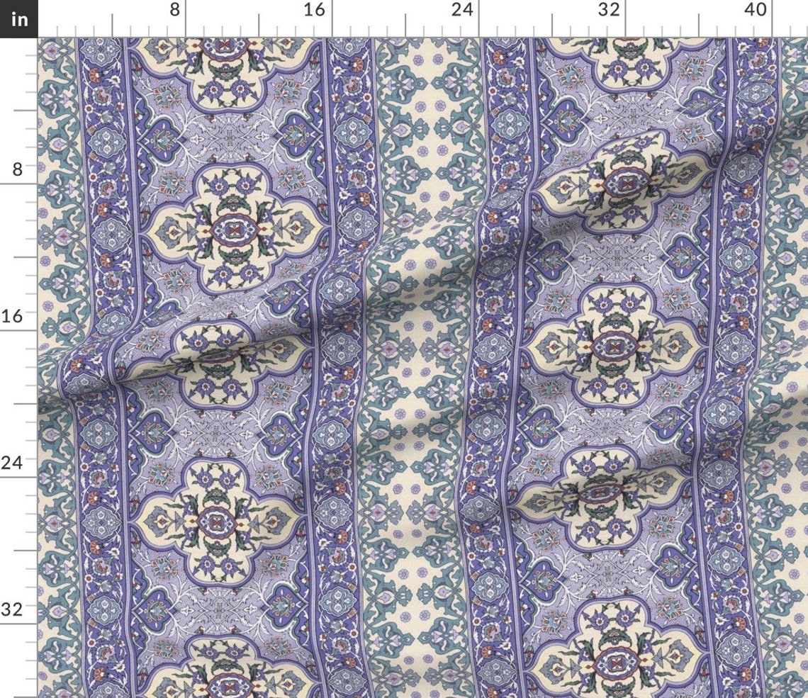Islamic Fabric Cairo Tile Vibrant by Ladycaviar Islamic - Etsy