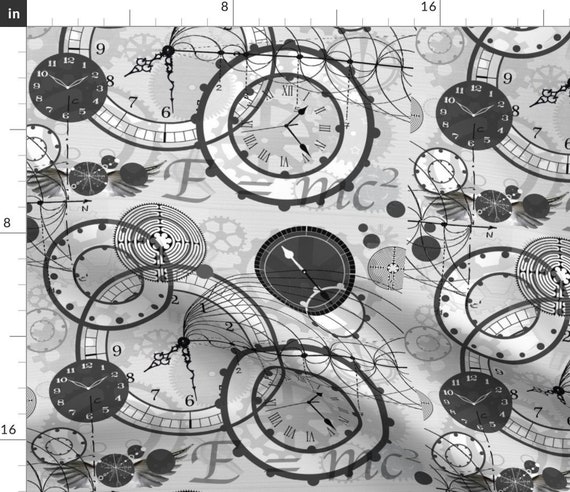 Time Travel Fabric Time is A Man Made Concept by Poetryqn | Etsy