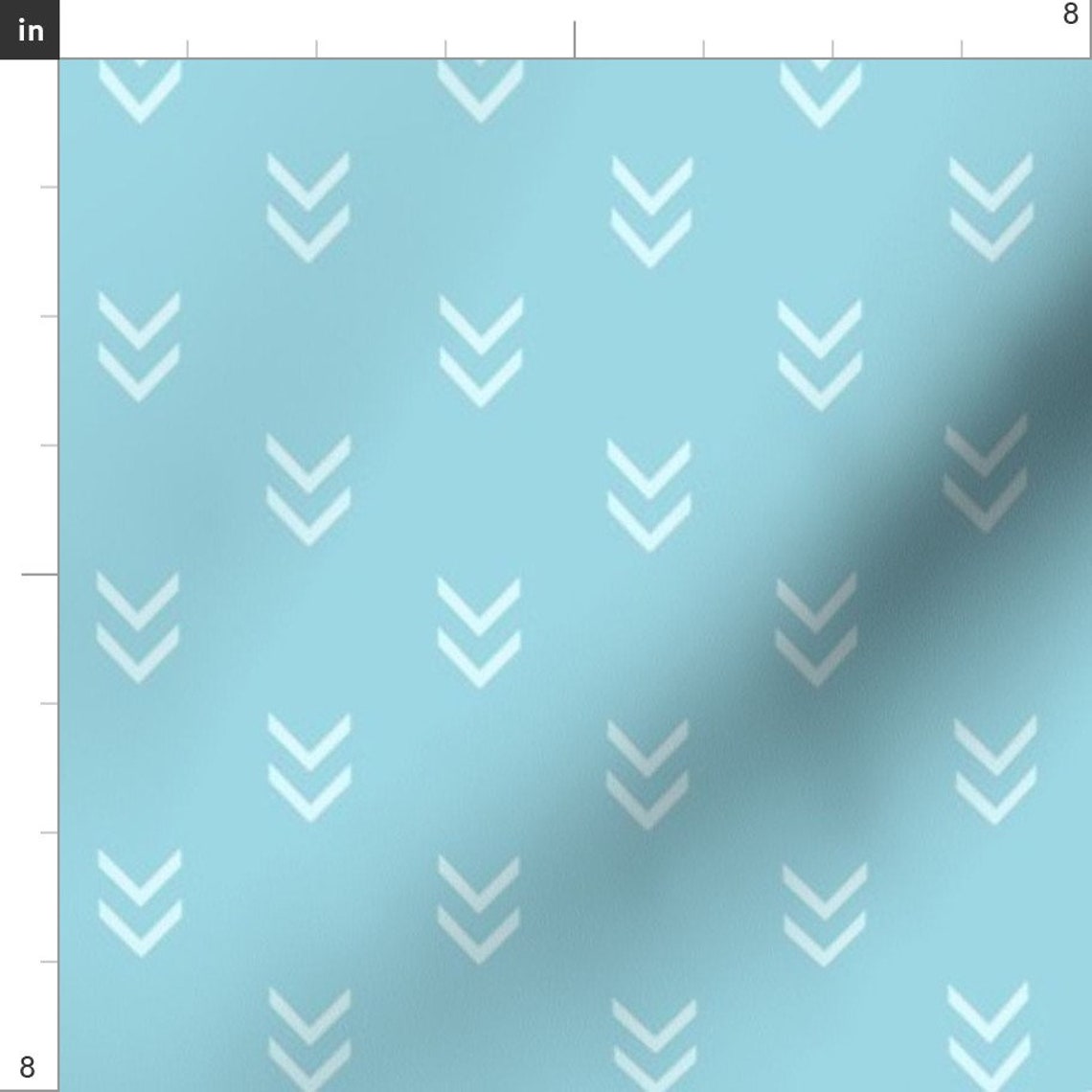 Baby Boy Arrow Fabric Direction-med Blue/lt Blue Modern Baby - Etsy