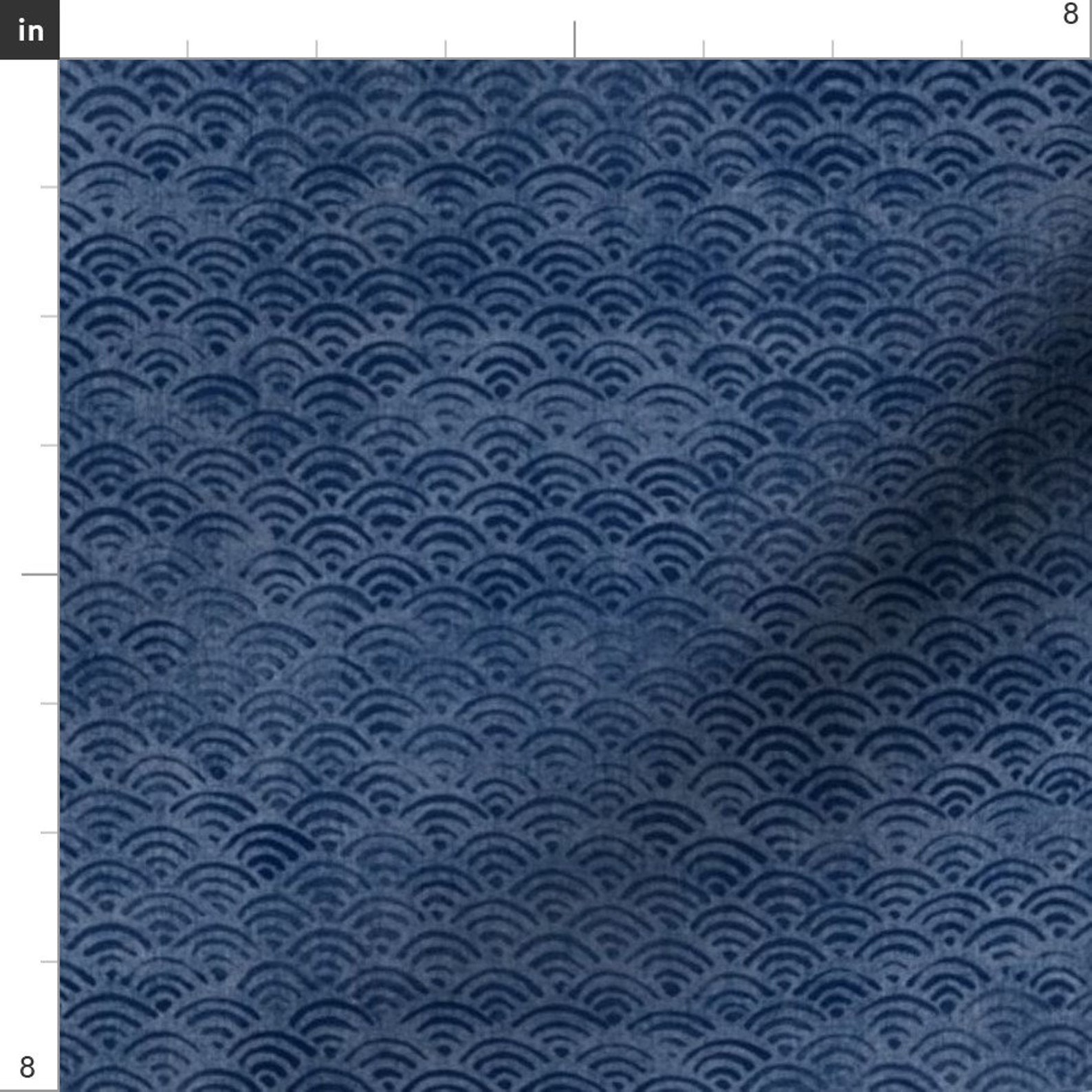 Ocean Waves Fabric Japanese Waves by Forestsea Blue - Etsy