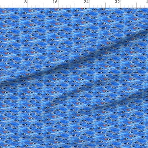 Swimming Laps Fabric Bigger Swimmers Swimming Laps by | Etsy