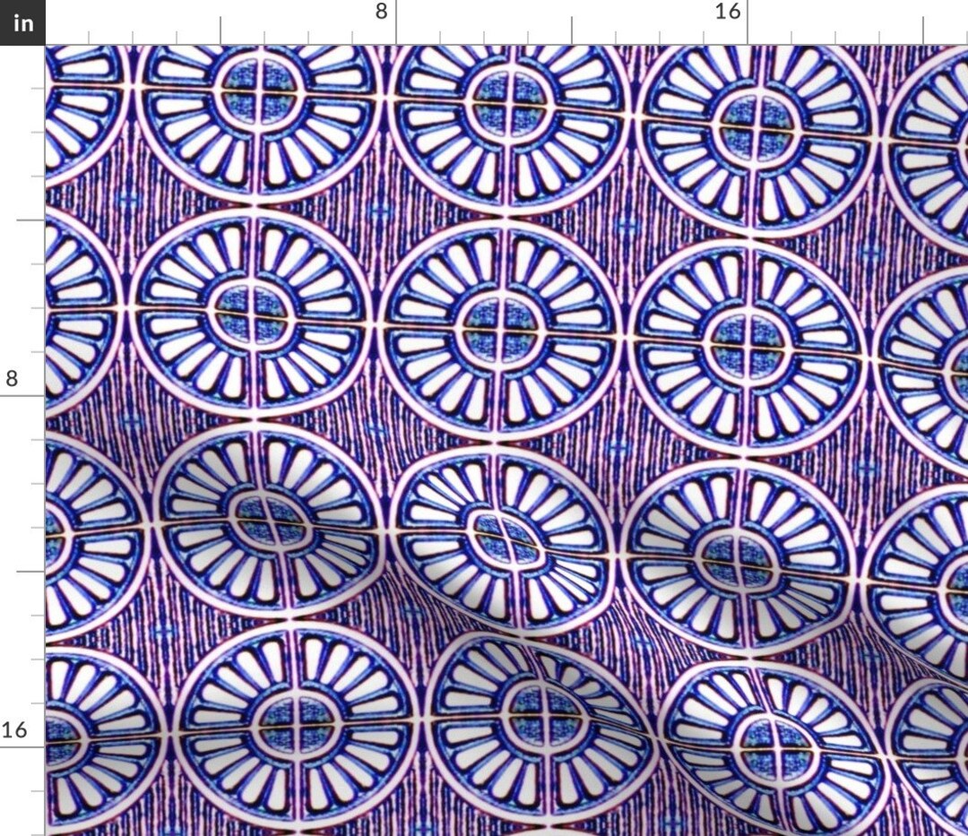 Texas Daisy Tile Fabric Texas Daisy by Frances - Etsy