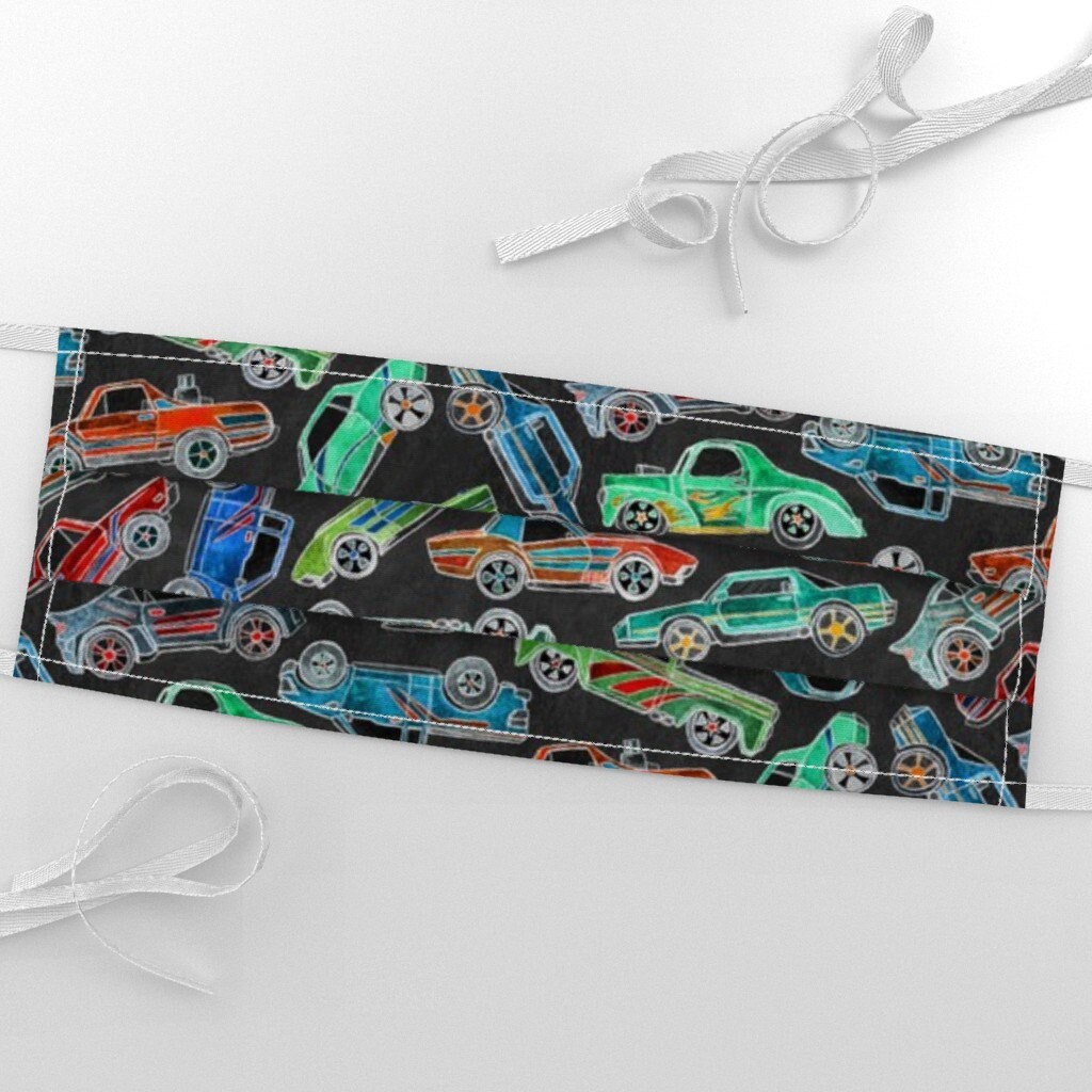 Chalk Cars Fabric Chalkboard Toy Car Pile Up Large By | Etsy