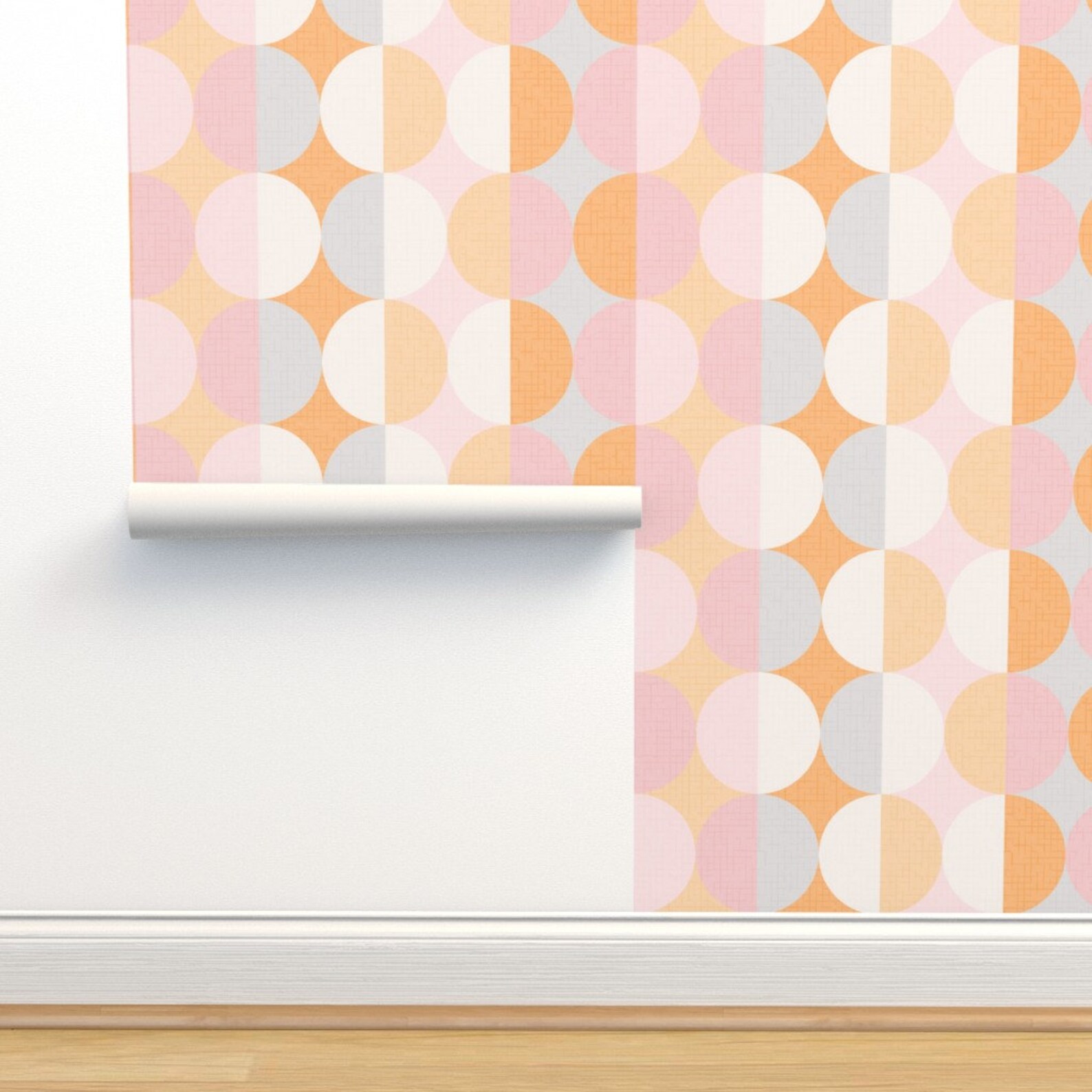 Mid Mod Wallpaper Creative Dreams by Pippa Shaw Pink - Etsy