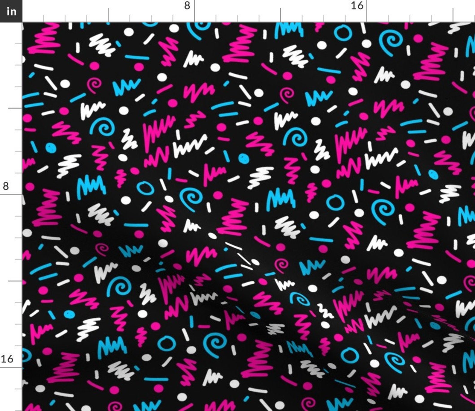 Memphis Fabric Memphis New by Charlottewinter Memphis 90s | Etsy