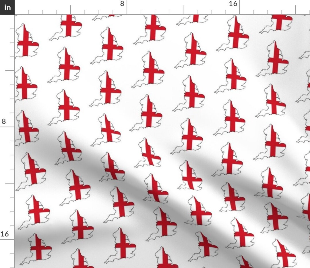English Fabric England Flag Overlay by Thinlinetextiles - Etsy