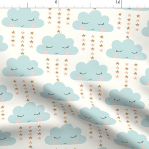 Rain Cloud Fabric Little Rain Cloud by Littlefoxhill - Etsy