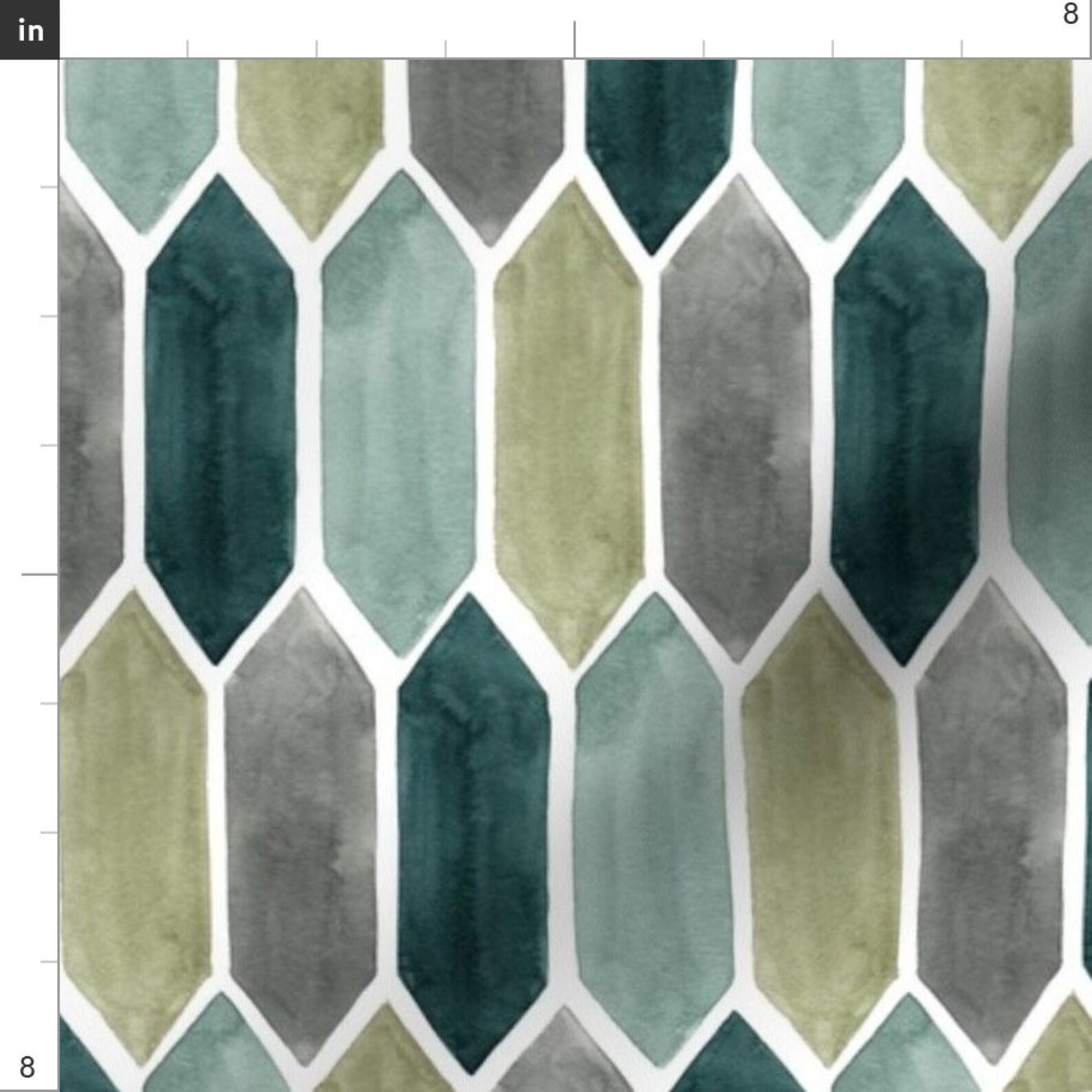 Abstract Hex Decor Fabric Stretch Hex by Bluebirdcoop - Etsy