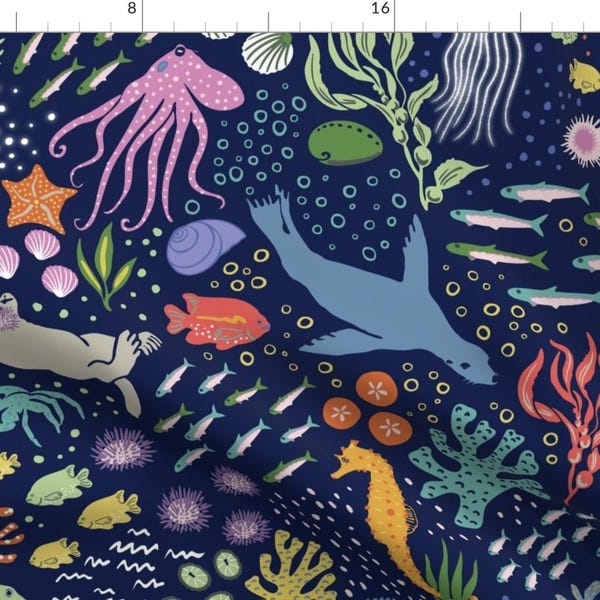 Blue Pacific Fabrics - Etsy