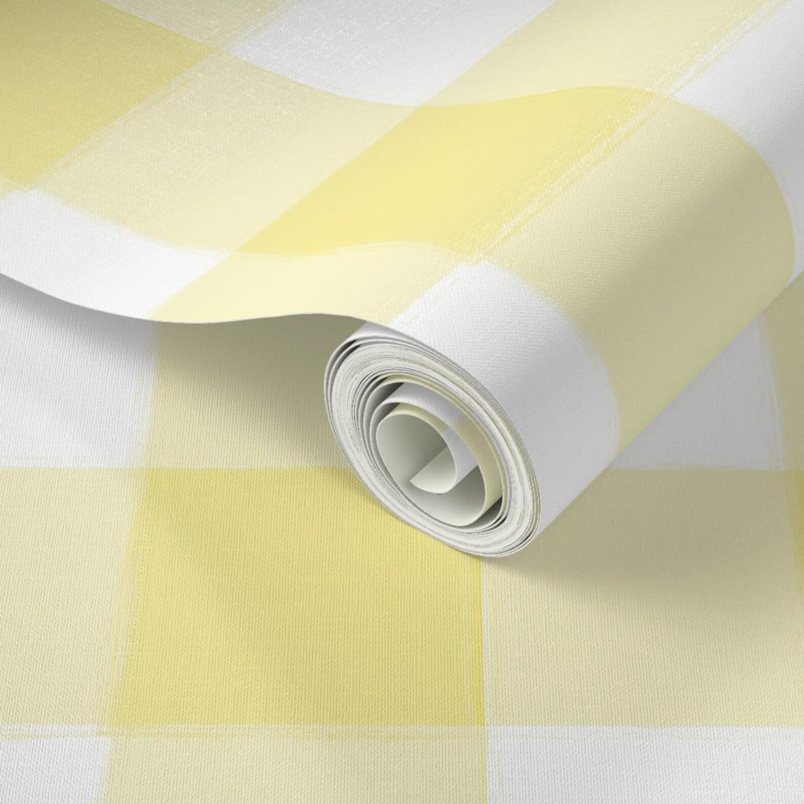 Buffalo Check Wallpaper - Yellow Buffalo Check Gingham by Sugarfresh ...