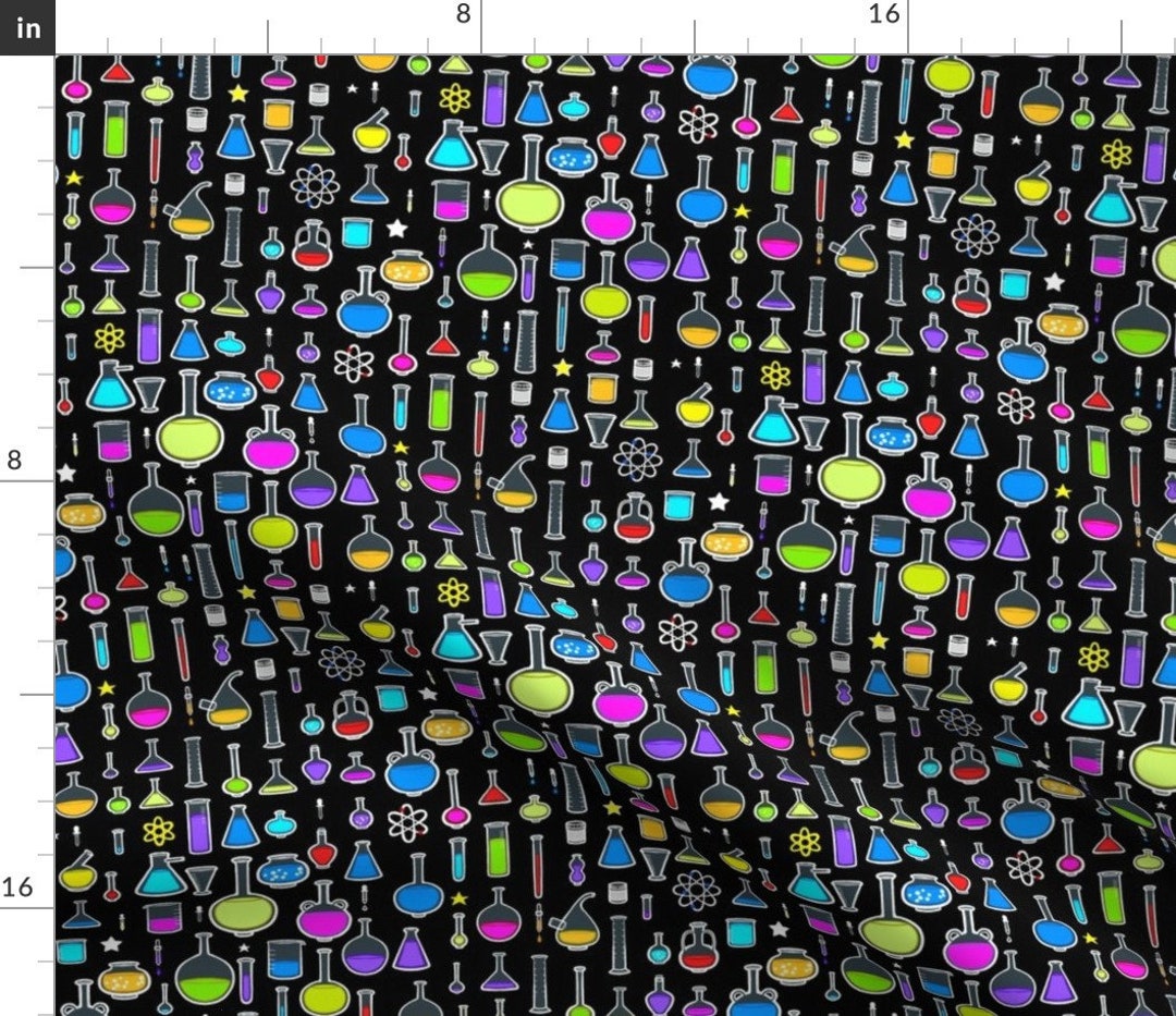 Chemistry Lab Fabric Beakers by Jadegordon Lab Chemicals - Etsy