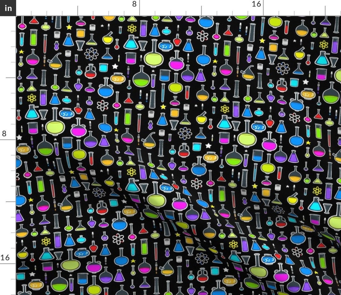 Chemistry Lab Fabric Beakers by Jadegordon Lab Chemicals - Etsy