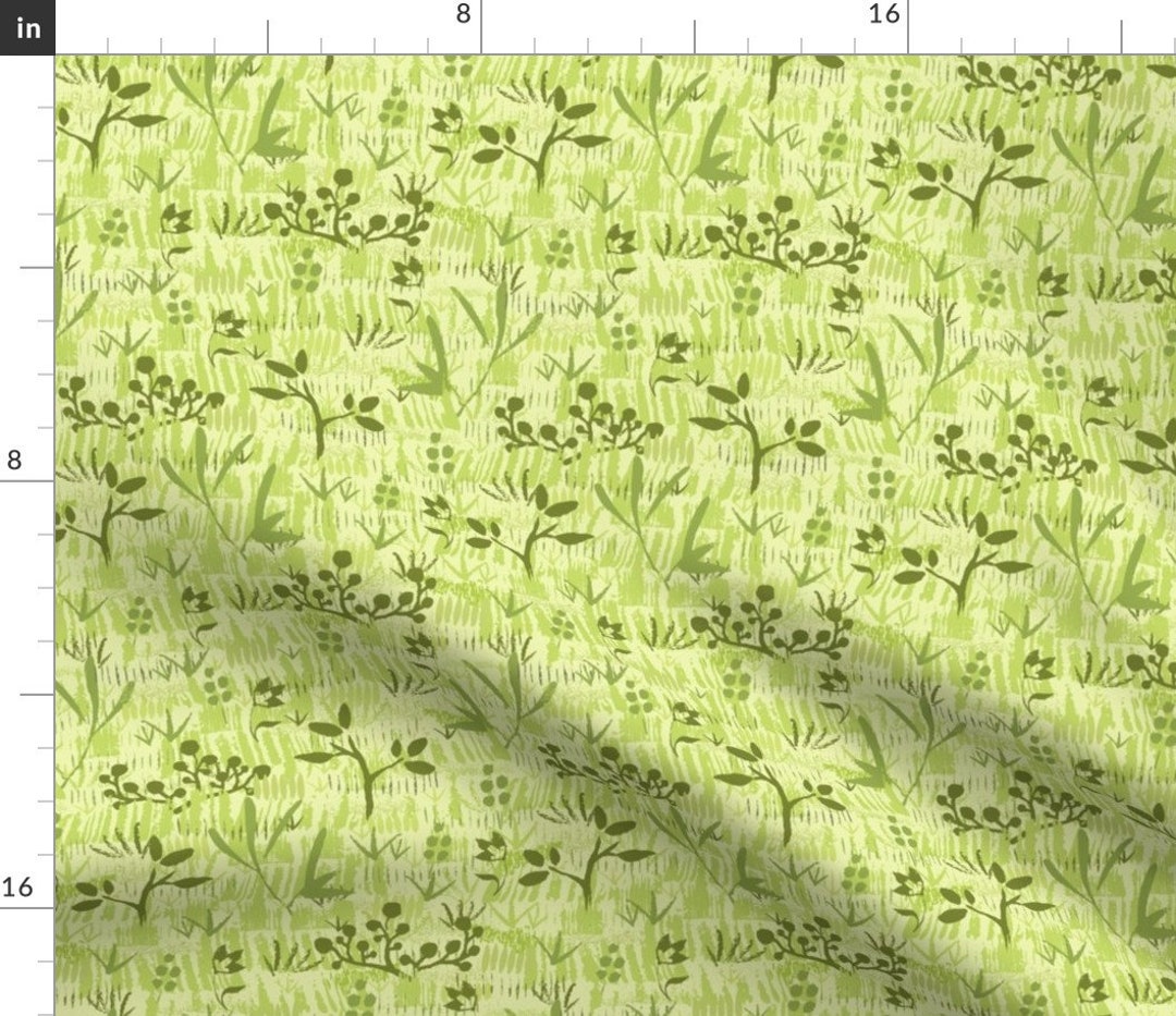 Green Grass Fabric Wild Field by Oksancia Natural Grass - Etsy