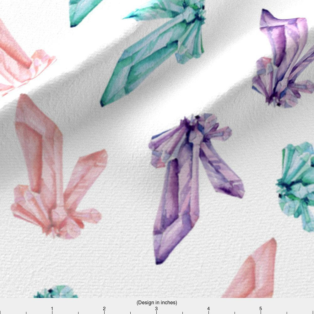 Magic Crystals Fabric Crystals By Juliabadeeva Pink Purple | Etsy