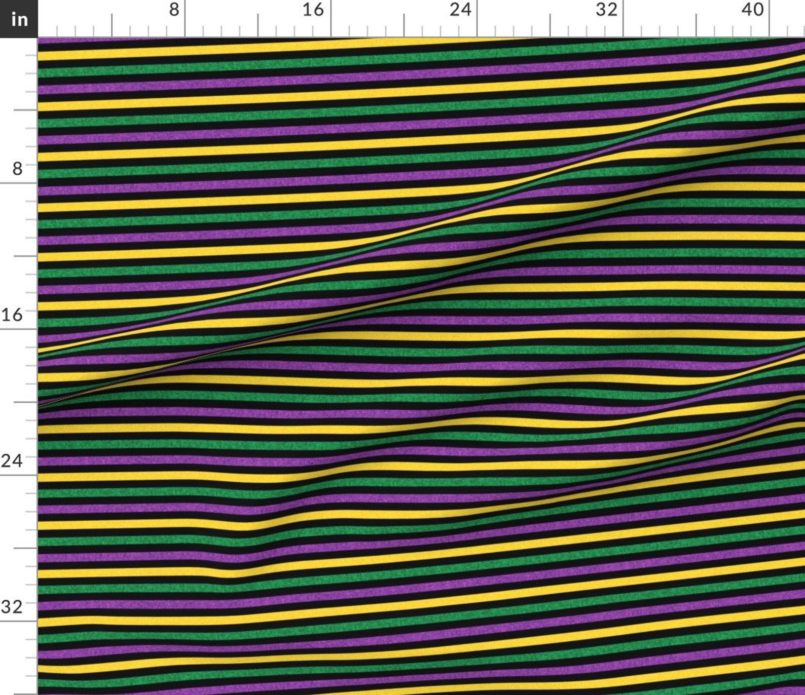 Mardi Gras Fabric Mardi Gras Stripes by Charlottewinter - Etsy