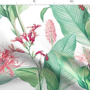 Vintage Botanical Floral Fabric Botanist's Garden on - Etsy