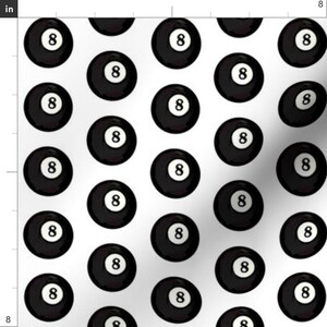 Eight Ball Fabric Eight Ball by Thin Line Textiles Eight - Etsy