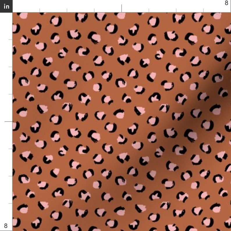 Trendy Leopard Print Fabric Animal Print Modern Scandinavian - Etsy
