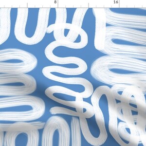 Blue Fabric Graffiti Squiggle by Danika_herrick Punk - Etsy