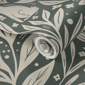 Jackalope Wallpaper Antlered Rabbits in the Flowers by Writtenbykristen ...