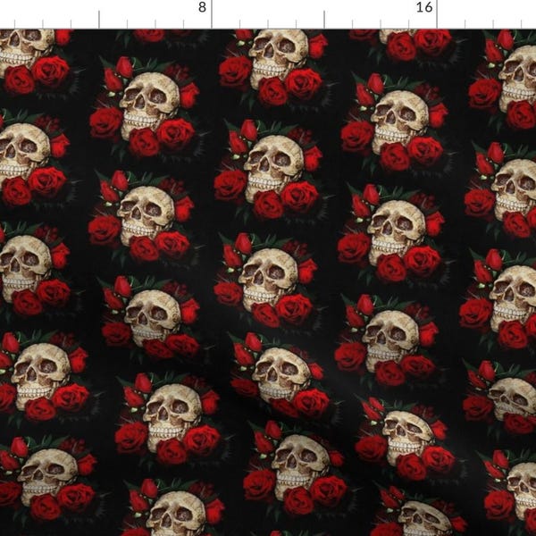 Skull Knit Fabric - Etsy