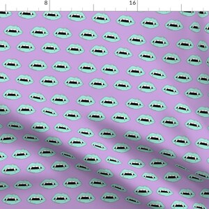 Halloween Fabric - Vampire Lips - Teeth, Lip, Lips, Halloween ...
