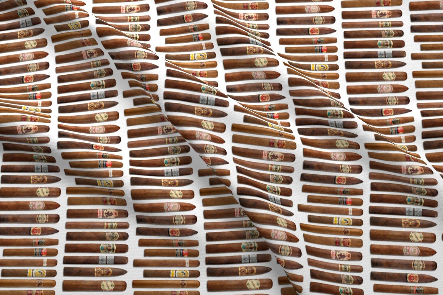 Cigar Fabric Cigar Stacks By Thin Line Textiles Cigar Mens | Etsy
