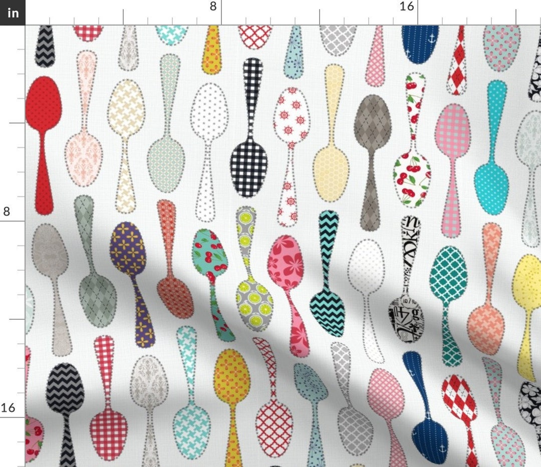 Funky Spoons Fabric Spoon Quilt by Juliesfabrics Spoon Kitchen Decor ...