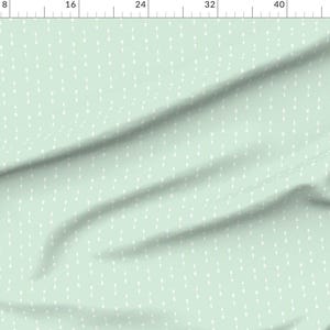 Mint Green Fabric - White Arrows by Mint Peony - Simple Minimalist ...